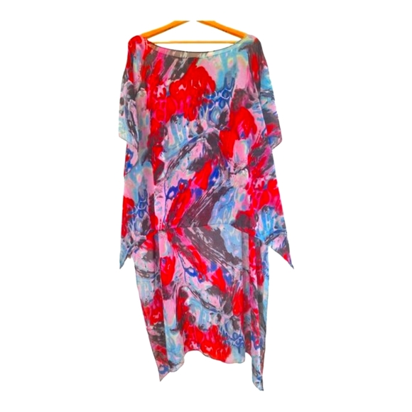 Ashro | Kaftans | Mrs Roper Caftan Moo Moo Bat Wings Colorful Kaftan ...